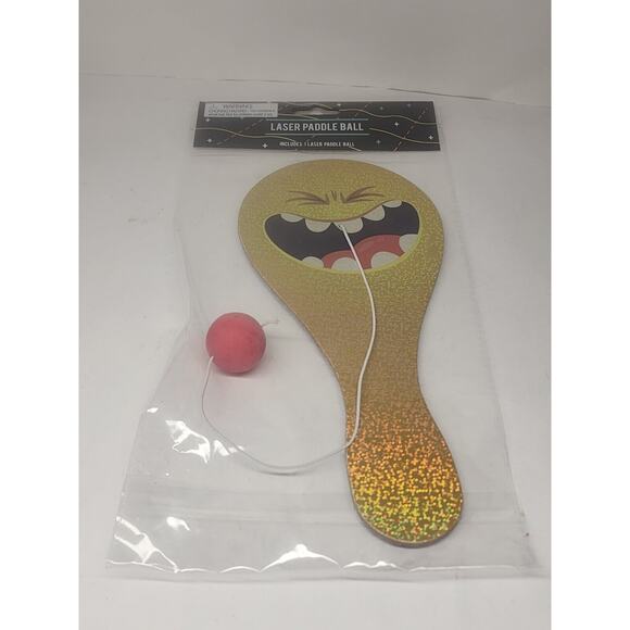 LASER PADDLE BALL | Toys | New Laser Paddle Ball 2 Sided Pictures Of ...